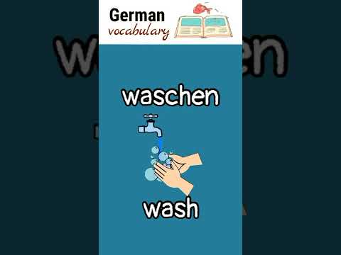 waschen (wash) | German language vocabulary