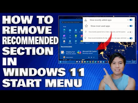 How To Remove Recommended Section in Windows 11 Start Menu