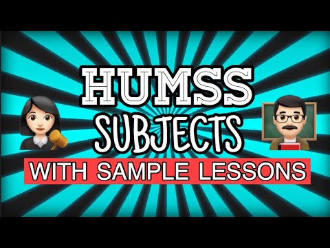 Sample Subjects of HUMSS in Senior High School | With Sample Lessons