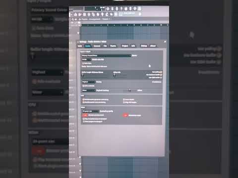 Settings too use to fix crackling in fl studio 21