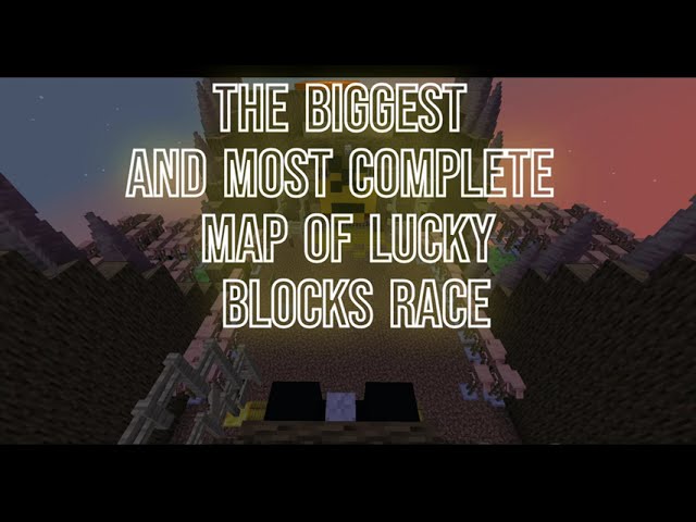 The Biggest Lucky Block Race Map (Golden Masquerade Update) Minecraft Map