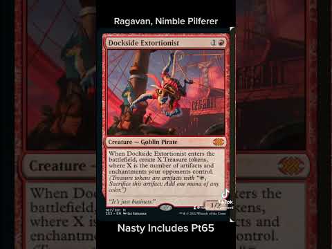 MTG Commander Nasty Includes Pt65 Ragavan, Nimble Pilferer #magicthegathering #mtg #shorts #short