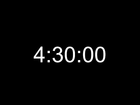 4 Hours 30 Minutes Timer - Countdown from 4:30:00