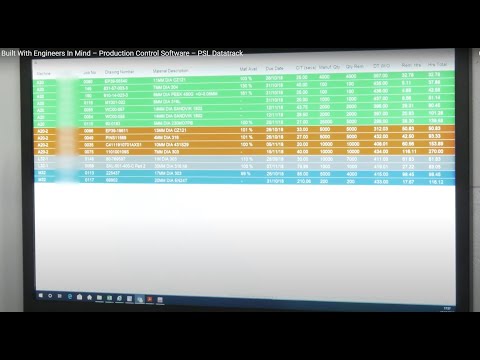 Built With Engineers In Mind – Production Control Software – PSL Datatrack
