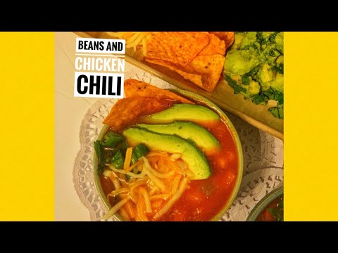 Red Beans and Chicken Chili | Chicken Chili Recipe | Chicken and Beans Stew #chili #fallrecipe