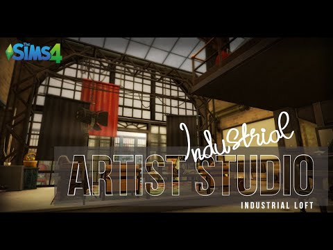 [Industrial Loft] Artist Studio (No CC) | The Sims 4 | Download in description