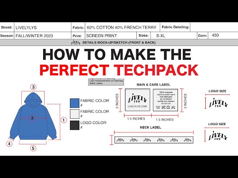 How to Make the Perfect Tech Pack for your Clothing Brand | A Comprehensive Guide