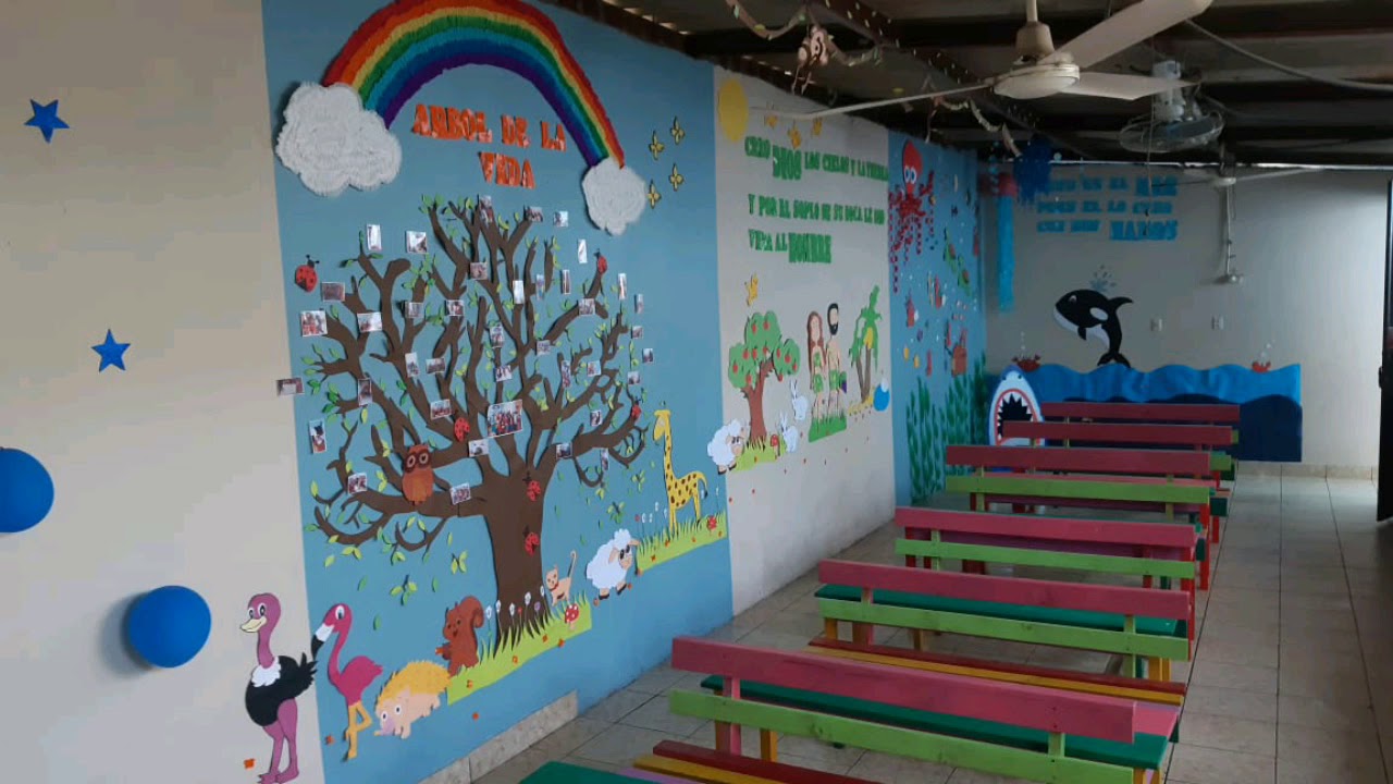 Decoración temática👐 ( LA CREACIÓN💚) para aulas de escuela dominical 😍👐