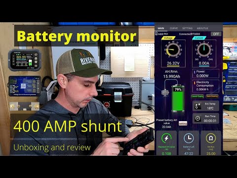 Smart Battery Monitor with Bluetooth 100a/ 400a/ 600a Shunt