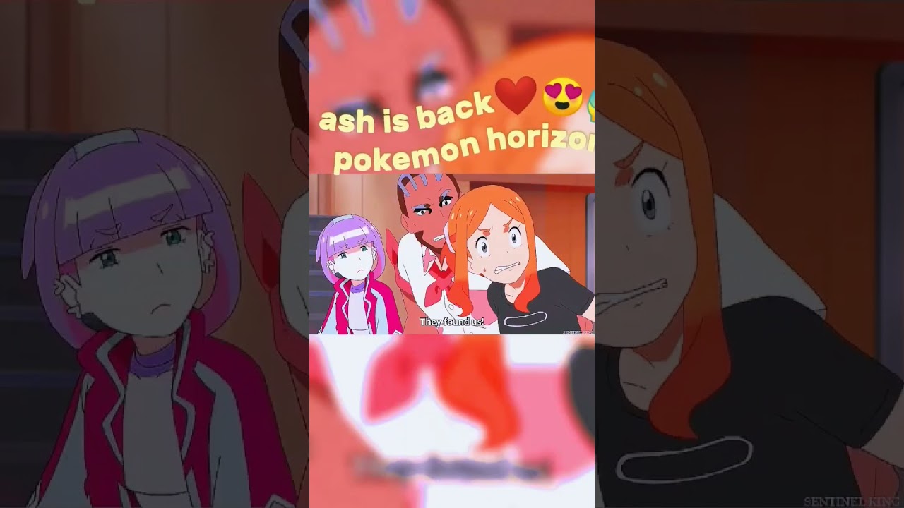 Ash is back ❤️😍😱 Pokemon horizon #ash #pokemon #trending