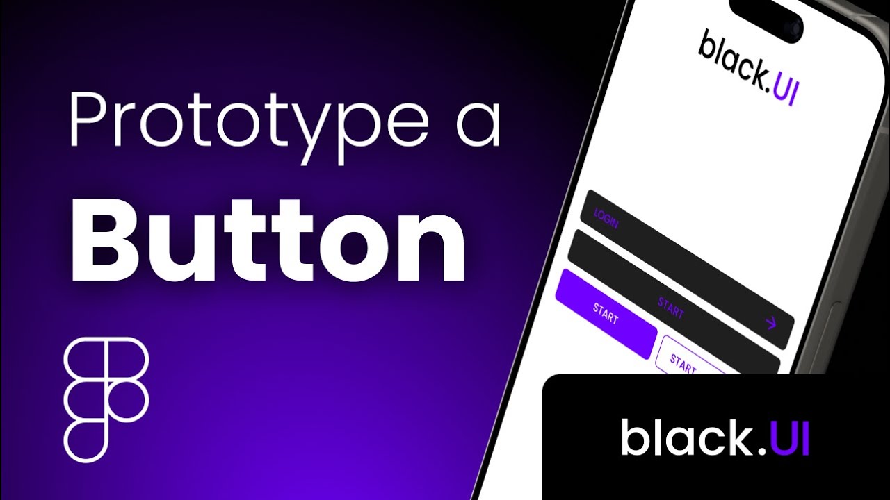 Figma Tutorial 2024: Design & Prototype a Button - Step-by-Step Guide