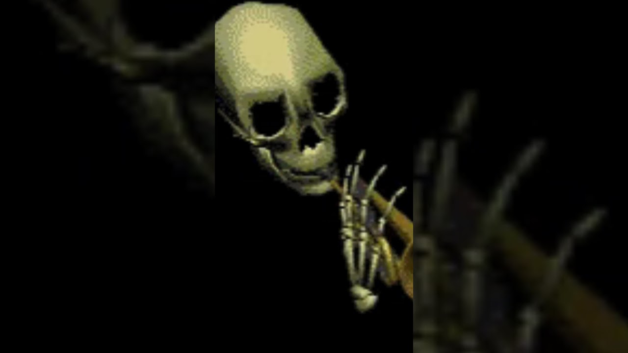 Skeleton doot trumpet