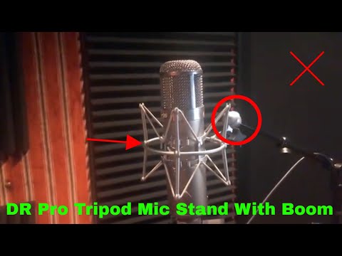 ✅ How To Use DR Pro Tripod Mic Stand With Boom Review