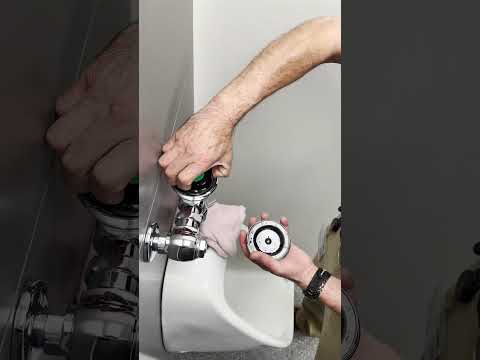 #FlushometerRetrofit Change a Sloan manual flushometer to a top mount sensor!