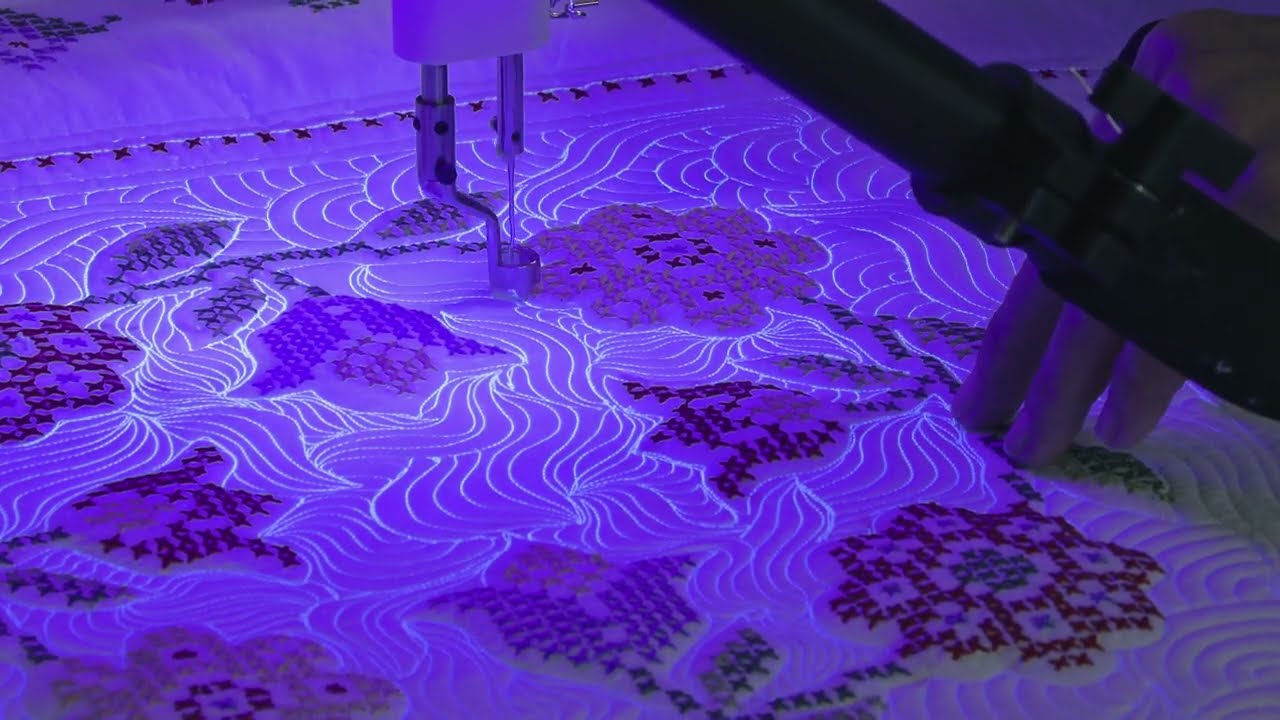 Custom Quilting With a Blacklight