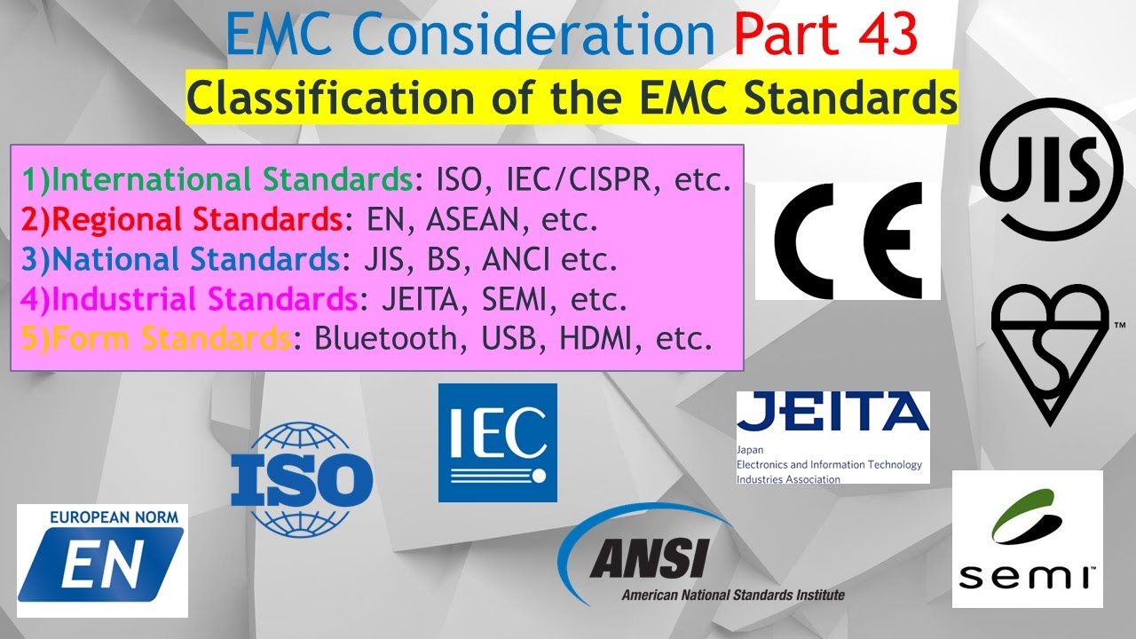 EMC #43. EMC Regulations Explained: International, Regional, National, Industrial & Form Standards.
