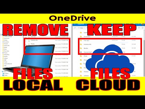 Delete OneDrive files from computer but not Cloud tutorial. Stop syncing OneDrive.