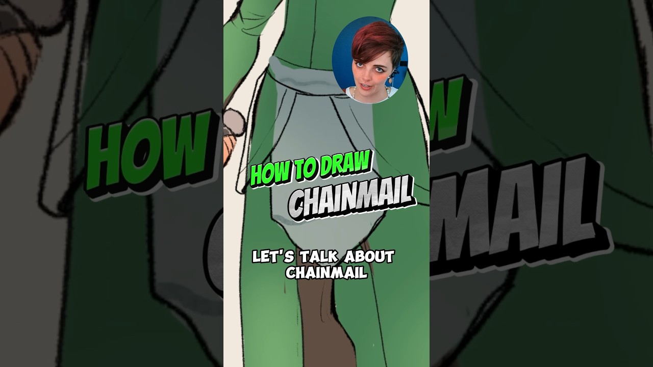 QUICK and EASY how to draw CHAINMAIL ⚔️🛡️ #art #artist #drawing #arttutorial #arttips #dnd