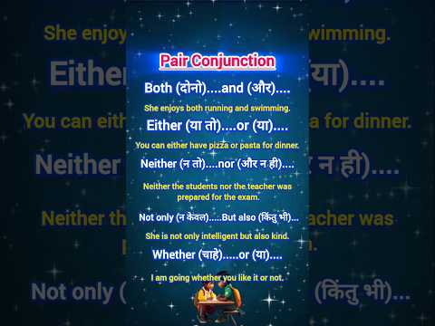 Conjunction Words in English and Hindi l not only but also #shorts #anokhiedufacts