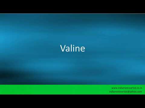 Pronunciation of the word(s) "Valine".