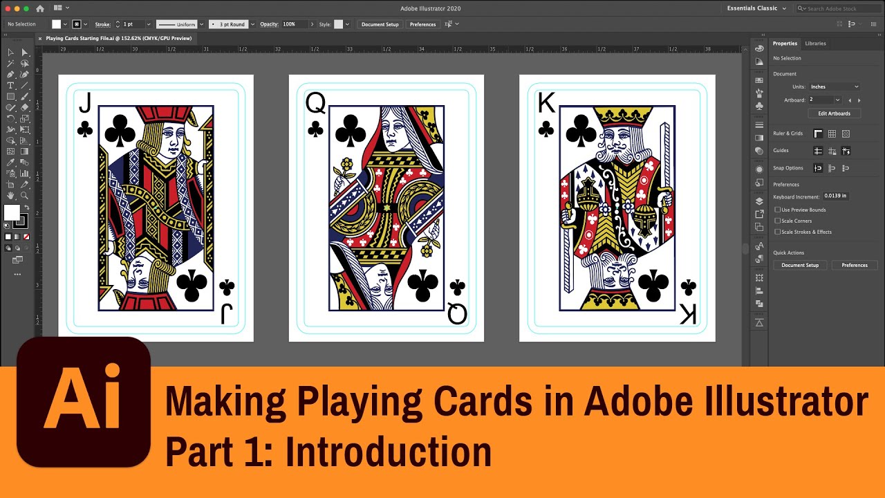 Making Playing Cards in Adobe Illustrator - Part 1: Introduction