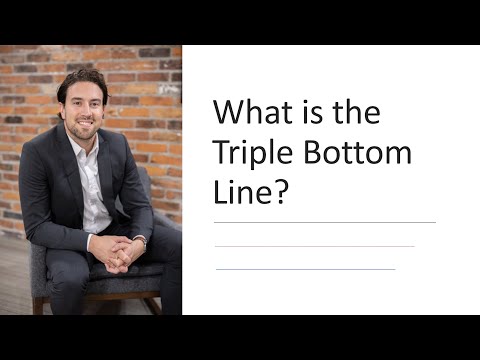 What is the Triple Bottom Line?