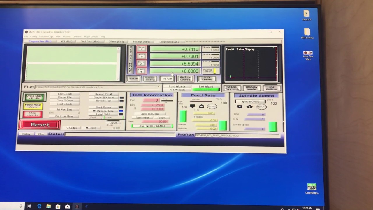 MACH 3 Issue viewing G-Code