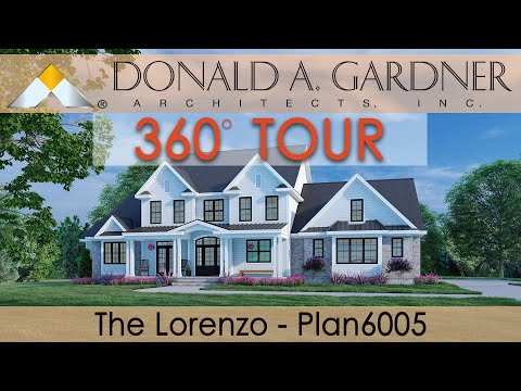 Modern farmhouse home plan with a luxury two-story floor plan and five bedrooms | The Lorenzo