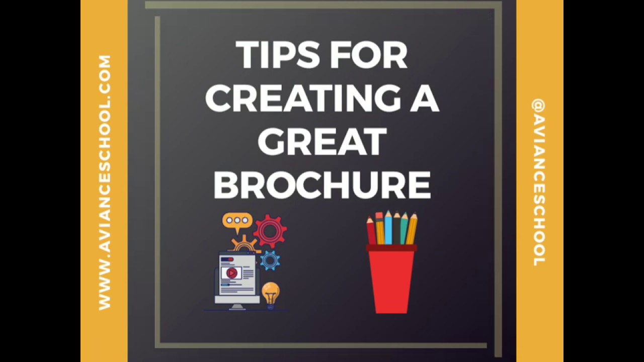 How to Design a Brochure - Tips | Avianceschool