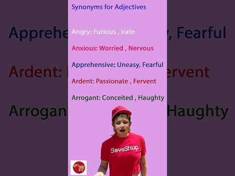 Synonyms for Adjectives in English ( 3 )