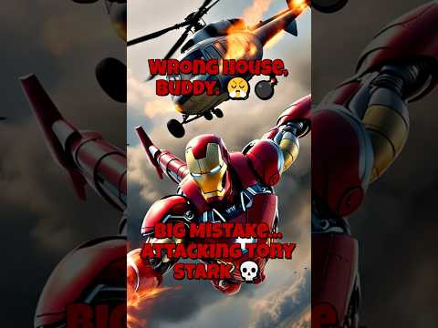 They Hit Tony’s House… But He Hit Back! 💥🦾 | Iron Man 3 #marvel #shorts #marveledits #ironman