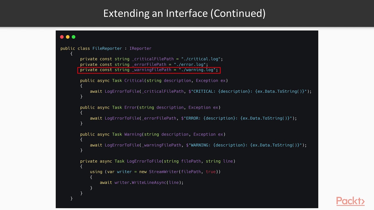 C# 8 and .NET Core 3.0 New Features : Default Interface Members | packtpub.com