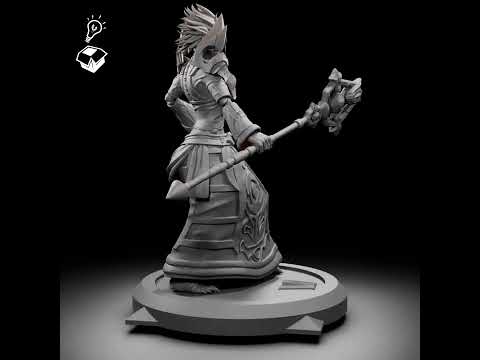 ♀️ Female Undead Priest - World of Warcraft・ STL File for 3D printing・Cults