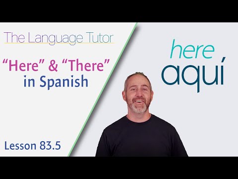 "Here" & "There" in Spanish | The Language Tutor *Lesson 83.5*