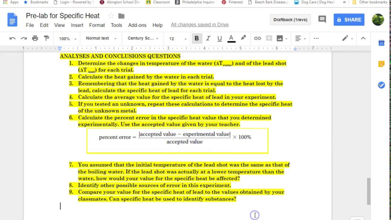 How to write a pre lab