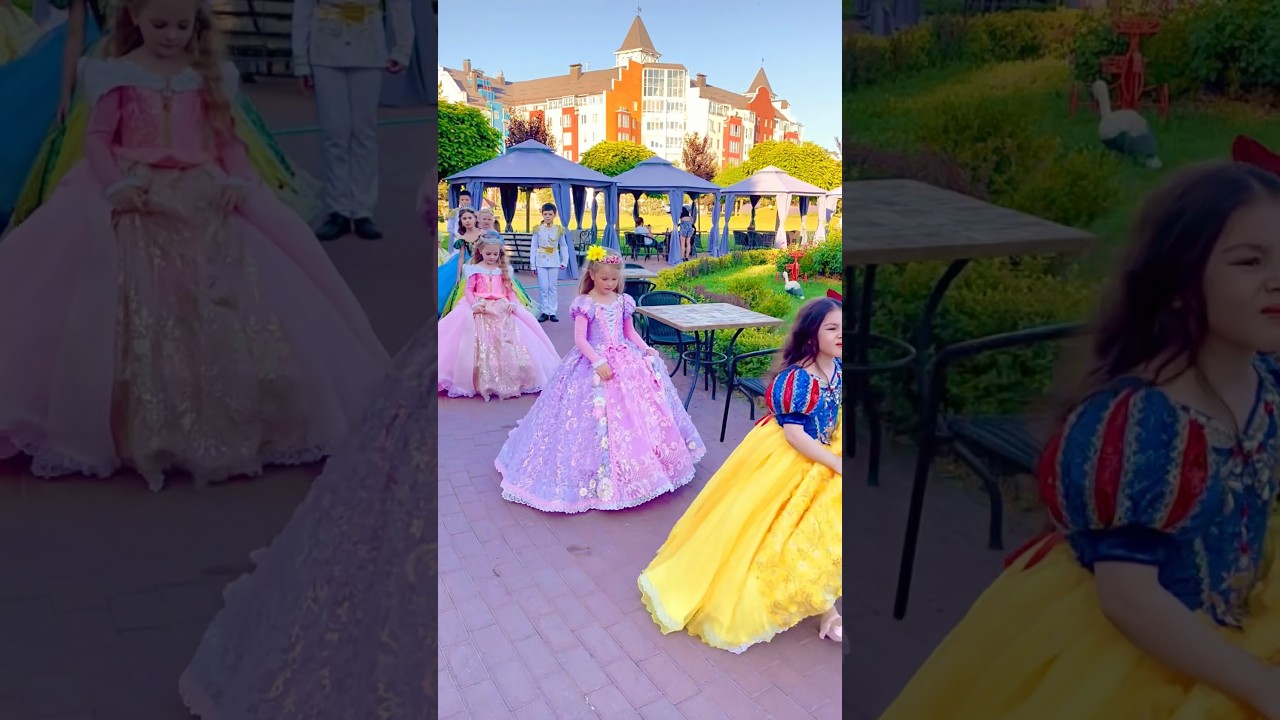 Princesses👸🏻#disneyprincess #cosplay #disneycosplay #princessdress #rapunzel #aurora #belle #fyp
