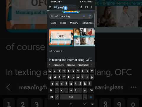 my cousin doesn't believe me that's ofc means "of f**king course"