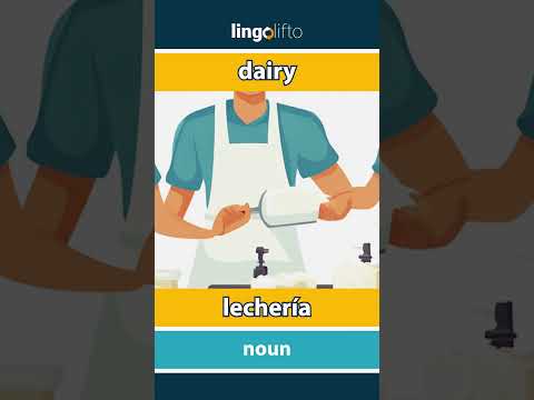 🇬🇧🇪🇸 dairy - lechería : learn English : aprendamos inglés : vocabulary builder
