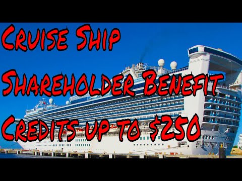 Cruise Ship Room Credit up to $250 Cruise Line Shareholder Benefit Deal Carnival NCL Royal Caribbean