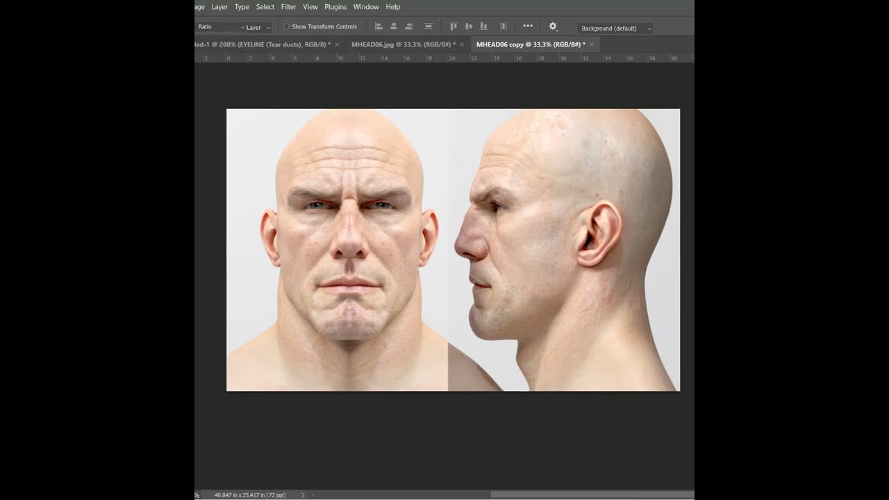 Character HEAD Modeling Part 01 REF SET UP