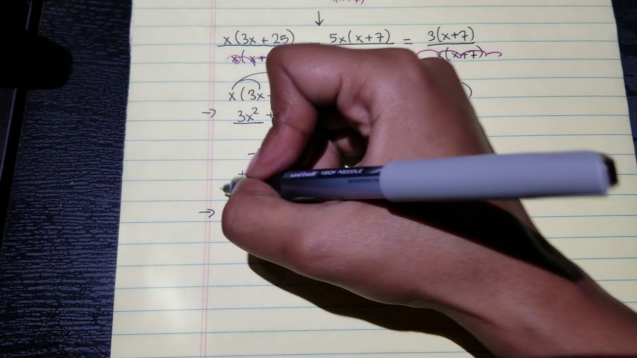 Algebra 2 Lesson - Solving Rational Equations - Example 2