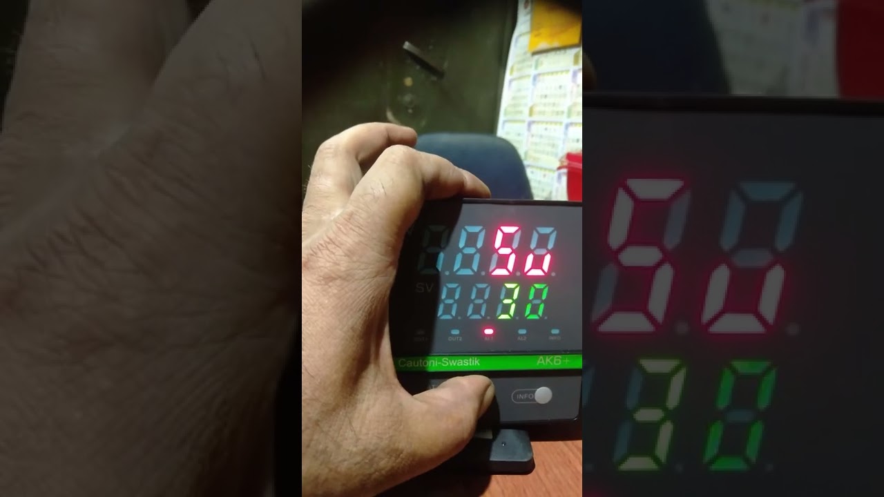 How to set temperature  SWASTIK controller .