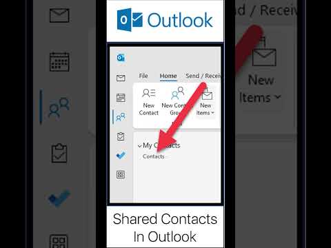 Outlook | How to Share Your Contacts in Outlook #Shorts