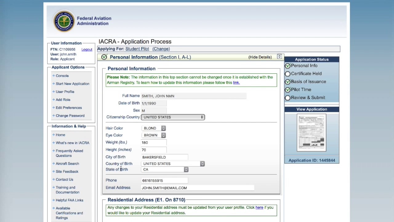 IACRA STUDENT PILOT CERTIFICATE HOW-TO GUIDE