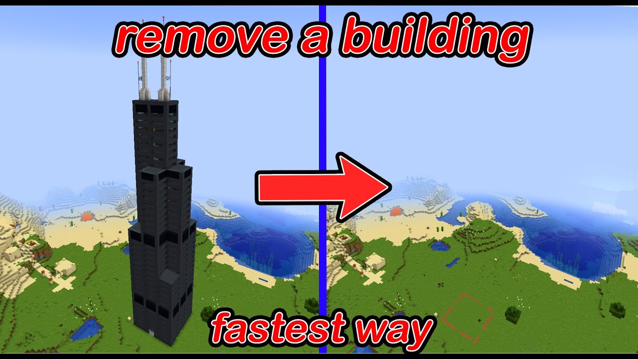 Quick and Easy Way To Remove a Building in Minecraft