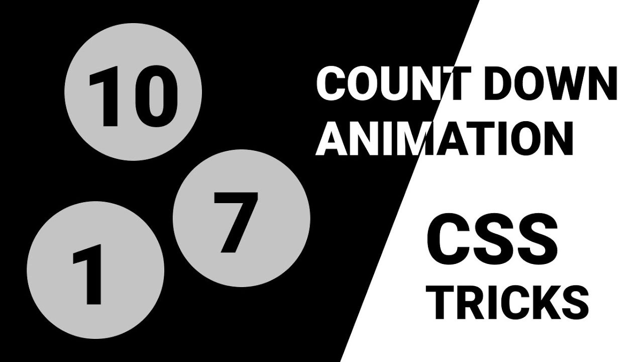 CountDown Animation | CSS Animation | HTML | CSS3 | JS