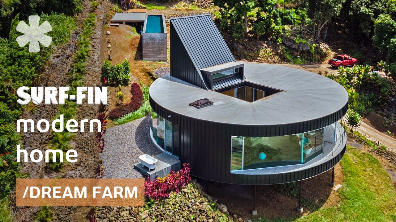 Professor-turned-farmer's Circular Home perches over ideal live-work homestead