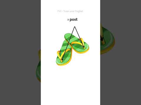 செருப்போட முன்னாடி வார் | Toe post | Chappal or Sandals word | Action word | Spoken English in Tamil