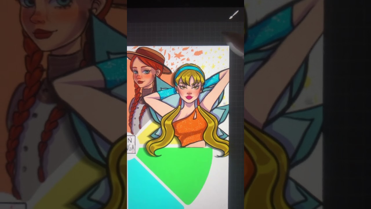 Color Wheel challenge yellow Stella Winx club #digitalart #art #procreate #cartoon #winxclub #stella