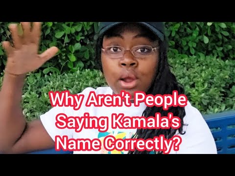 How To Pronounce Kamala Harris' Name Correctly